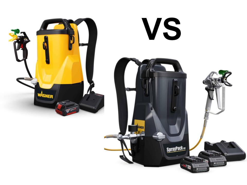 Wagner 18V Professional Spray Pack Vs Wagner Control Pro 300 Move - Wh ...