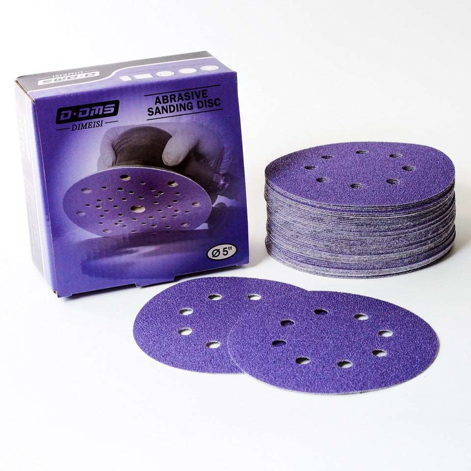 125mm Ceramic Grain Film Backed Velcro Sanding Discs 100 Pack – Millin