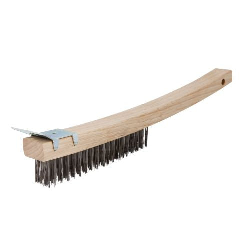4 Row Carbon Wire Brush With Scraper – Millin
