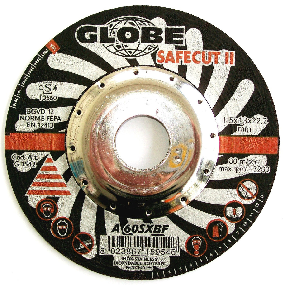 Globe Safecut Depressed Centre Thin Inox Cutting Discs – Millin