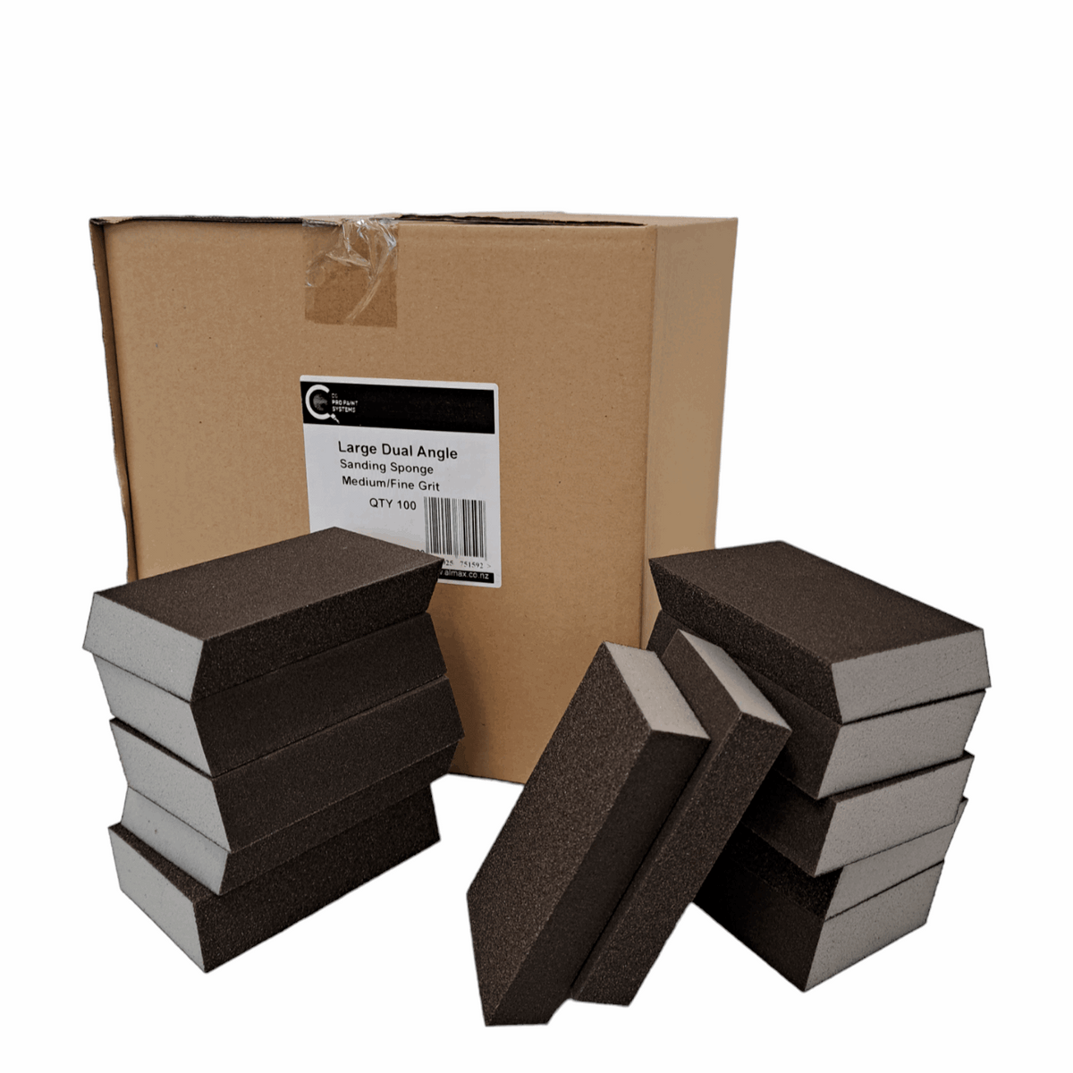 Dual Angled Sanding Sponge, Medium / Fine. – Millin