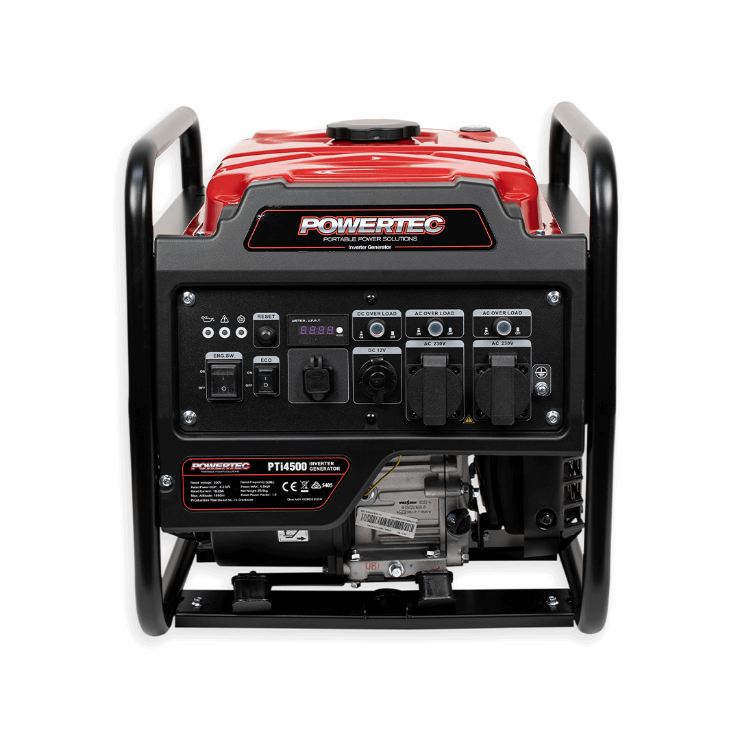 Powertec 4500W Inverter Generator - Built For Work, Ready For Everythi ...
