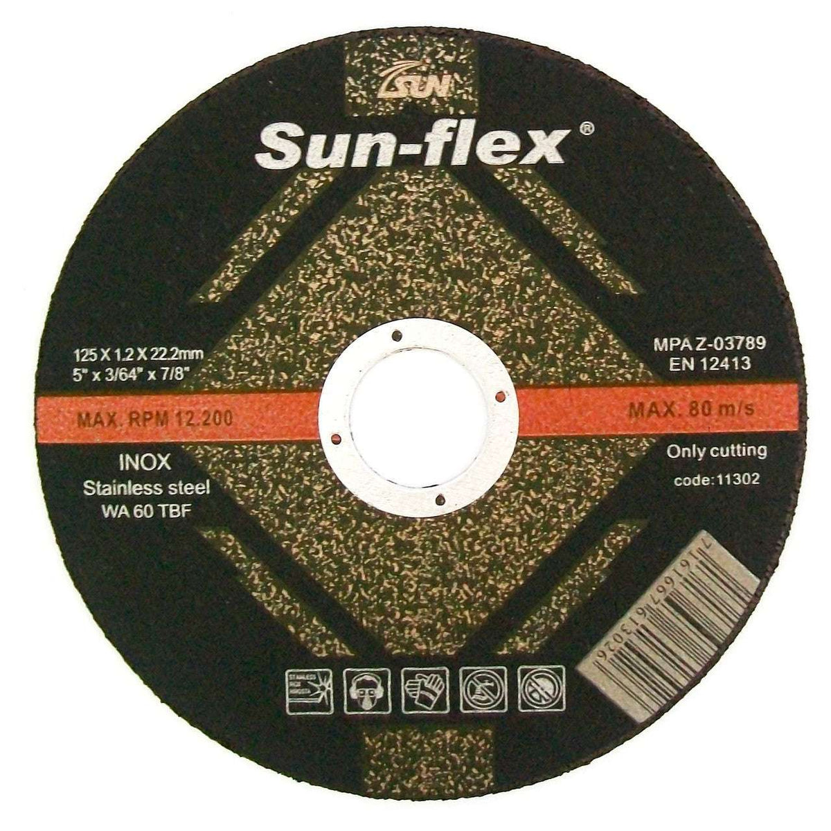 115mm Sun-Flex Reinforced Thin Inox Cutting Discs - Bulk 100 Pack – Millin